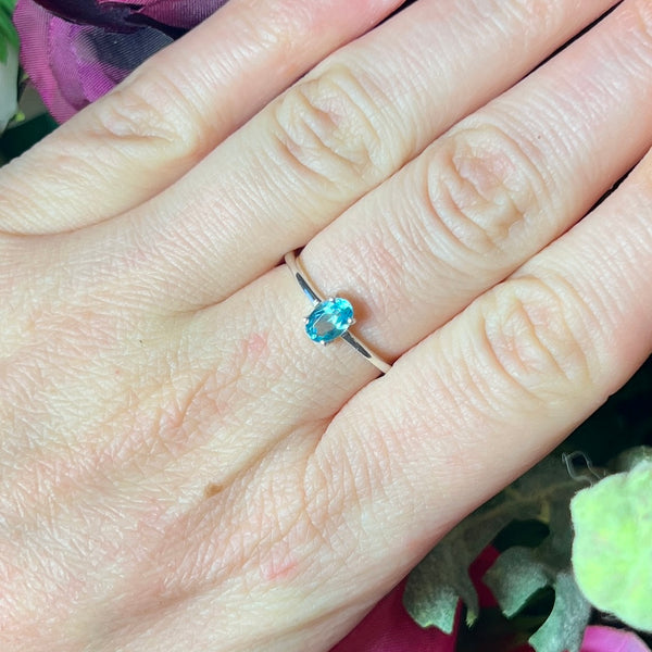 Paraiba Apatite Ring - Things That Rock